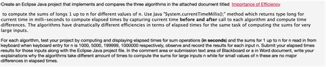 Solved Create An Eclipse Java Project That Implements And