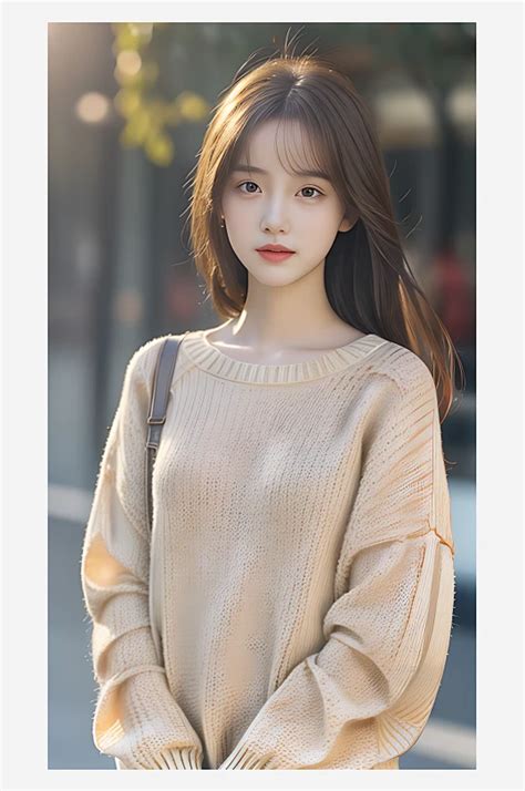 摄影风清纯美女ai数字艺术 众图网 花瓣网