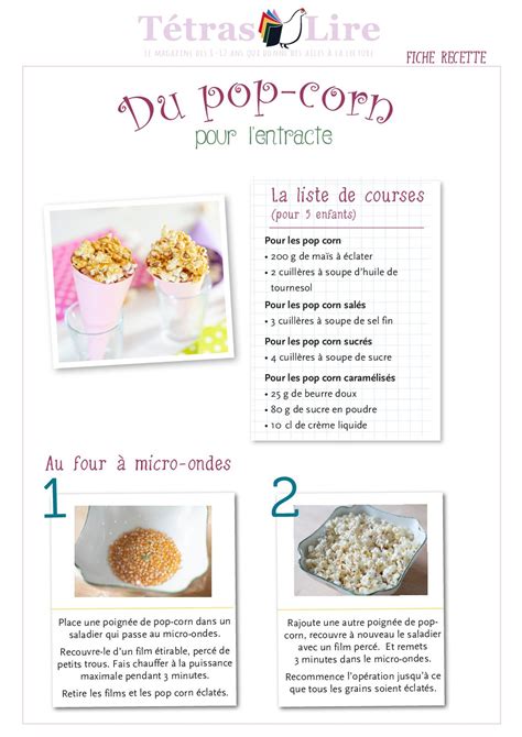 Du Pop Corn Pour Lentracte Tetraslire