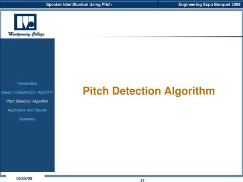 Ppt Speaker Identification Using A Pitch Detection Algorithm