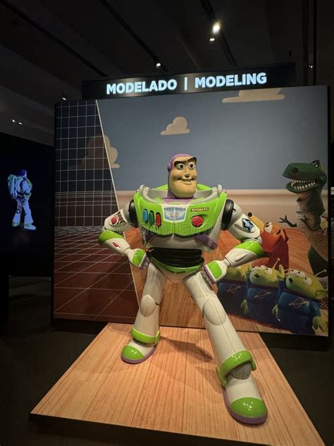 Toy Story Display At The Science Behind Pixar Exhibit At The Caixaforum