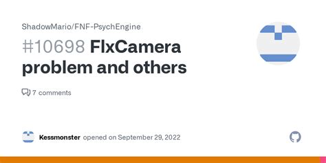 Flxcamera Problem And Others · Issue 10698 · Shadowmariofnf Psychengine · Github