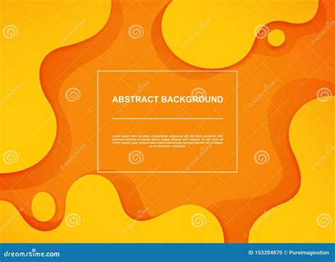 Dynamic Textured Background With Orange Color Stock Vector