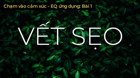VẾt SẸo GiỚi ThiỆu Series ChẠm VÀo CẢm XÚc Eq Ứng DỤng BÀi 1 Podcast Nhân Sự