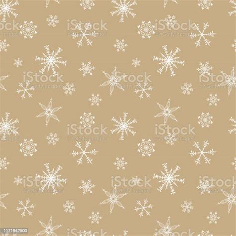 재미 손으로 그린 눈송이 원활한 패턴 아름다운 계절 크리스마스 배경 배너 배경 화면 초대장 카드 포장지에 대한 좋은 벡터 표면 디자인 12월에 대한 스톡 벡터 아트 및 기타