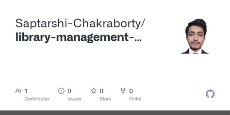 Github Saptarshi Chakrabortylibrary Management System