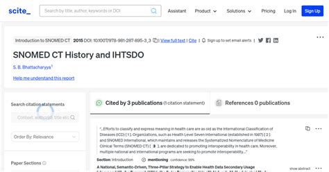 snomed ct history and ihtsdo