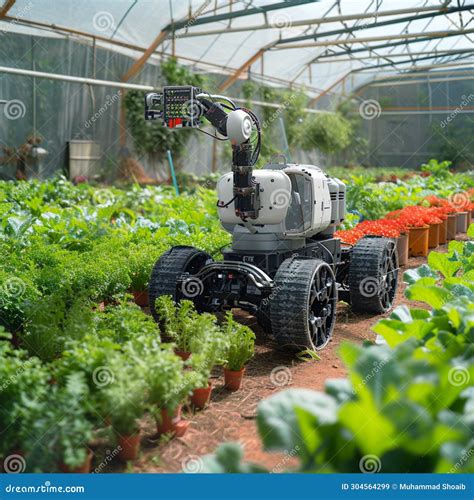Futuristic Farming Agricultural Robotics Streamline Tasks Enhancing Efficiency In Vegetable
