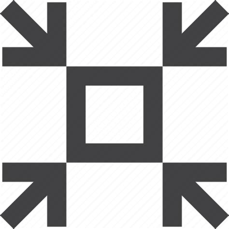 Decrease Design Interface Layout Rectangle Resize Tool Icon