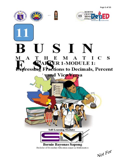 busmath module 1 pdf decimal mathematical notation