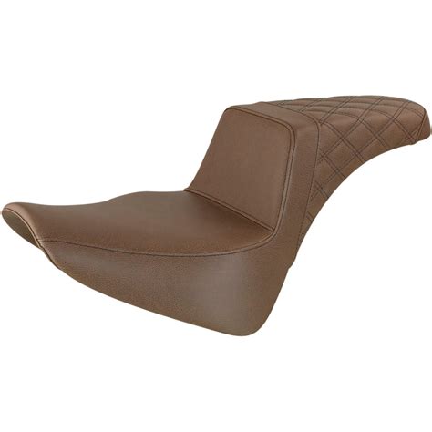 Saddlemen Brown Rear Ls Step Up Seat For 2018 2024 Harley Fldeflhc