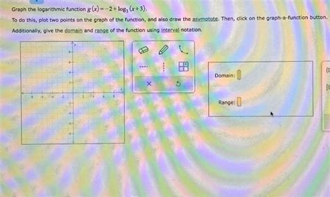 Solved Graph The Logarithmic Function Gx−2log3x3 To