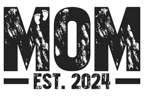 Mom Est 2024 Svg Graphic By Teeshop · Creative Fabrica