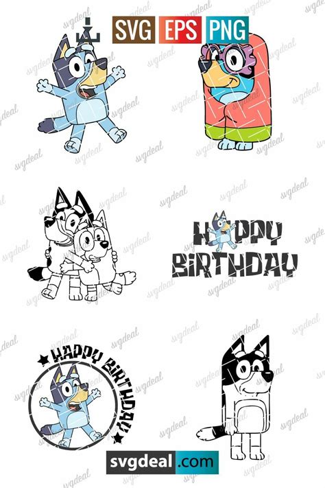 Bluey SVG Bundle Premium SVG Files