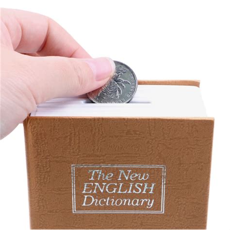 Badu Bg Креативен речник Монета Касички Книга Кутия за спестяване на пари Домашна сигурност Сейф