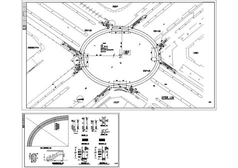 【重庆】某城市十字路口道路绿化平面图其他类别景观规划设计图土木在线