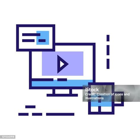 거리 학습 색상 선 아이콘입니다 온라인 교육 과정 웹 페이지 모바일 앱용 픽토그램 Ui Ux Gui 디자인 요소 편집 가능한