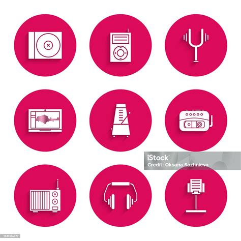 모션 헤드폰 음악 스탠드 테이프 플레이어 라디오 안테나 사운드 또는 오디오 레코더 노트북 음악 튜닝 포크 및 Cd Dvd 디스크