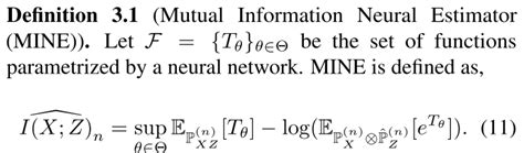 mine mutual information neural estimation 知乎