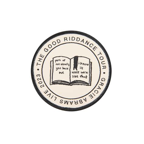 Good Riddance Tour Patch Gracie Abrams Official Store