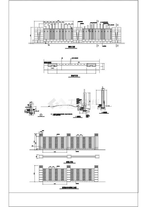 十几种围墙围栏施工合集 围墙 土木在线