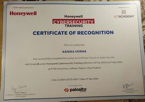 Kanika Verma On Linkedin Cybersecurity Training Professionaldevelopment