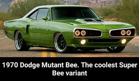 1970 Dodge Mutant Bee The Coolest Super Bee Variant 1970 Dodge
