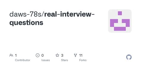 Real Interview Questions Readme MD At Main Daws 78s Real Interview