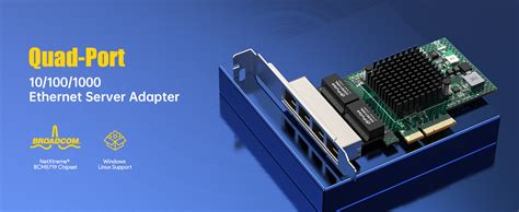 Amazon Com EDUP Gigabit Quad Port Ethernet Card Server Adapter NetXtreme BCM RJ Quad Port
