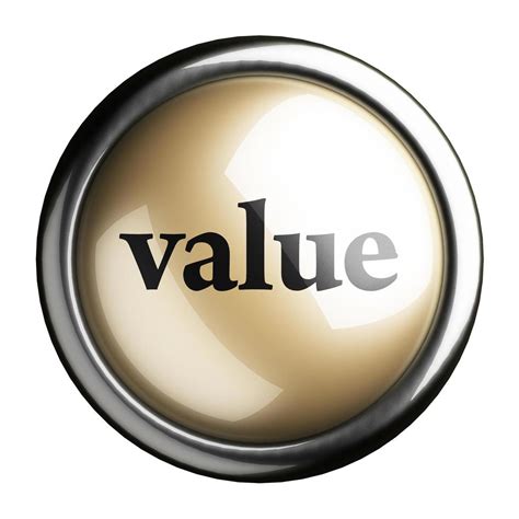 Value Word On Isolated Button 6362615 Stock Photo At Vecteezy