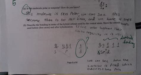 Solved A Is This Molecule Polar Or Nonpolar How Do You Chegg Com