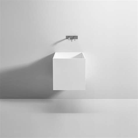 Lavabo Suspendido Unico Rexa Design De Corian® A Medida