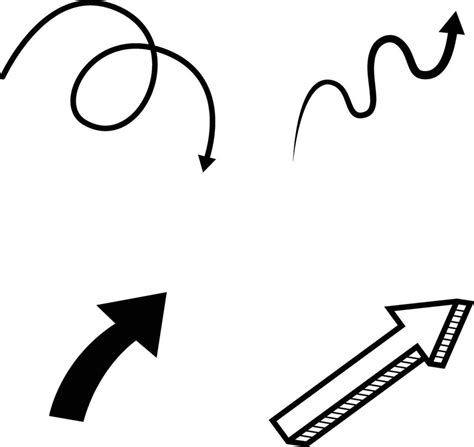 Arrow Shape Set Arrow Vector Collection Cursor Modern Simple Arrow Vector Illustration