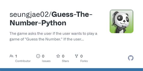 GitHub Seungjae Guess The Number Python The Game Asks The User If The User Wants To Play A