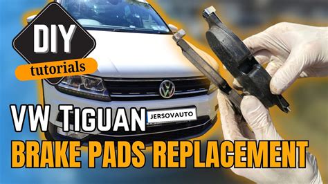 How To Replace Front Brake Pads Vw Tiguan Youtube