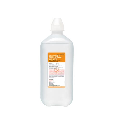 Dextran 40 Injection I P 10 W V Nh 500 Ml Rusoma