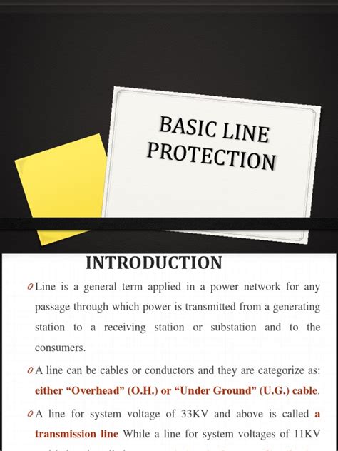 Lecture 9 Basic Line Protection Pdf Relay Electric Power Transmission