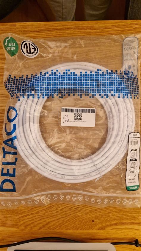 Patch Kabel RJ 45 RJ 45 CAT 6 10m Vit Köp på Tradera 664244606
