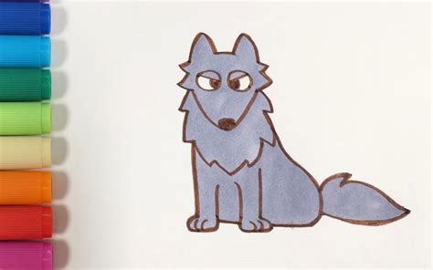 大灰狼简笔画最简单画法（热门10张） 简笔画图片大全