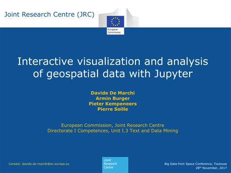 Pdf Interactive Visualisation And Analysis Of Geospatial Data With Jupyter
