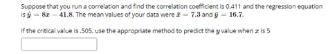 Solved Suppose That You Run A Correlation And Find The Chegg