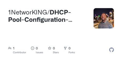 Github Networking Dhcp Pool Configuration Cisco Packet Tracer
