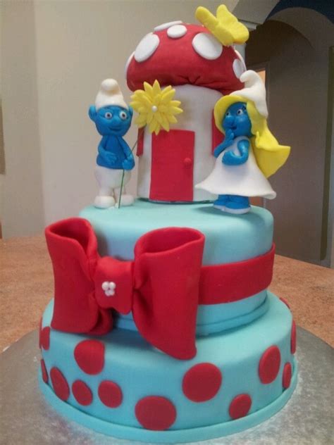 Smurf Cake Smurfs Cake Cupcake Cakes Organic Cake