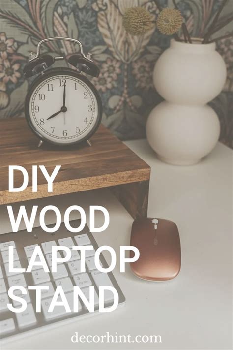 looking for an diy wood laptop stand project that s functional and makes pretty desk decor