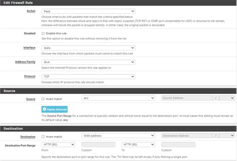 Pfsense Autoriser Laccès A Linterface Web Depuis Le Wan Pc2s Bubu