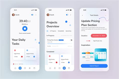 Task Management Mobile Application Ui Ux Design 5 Images Behance