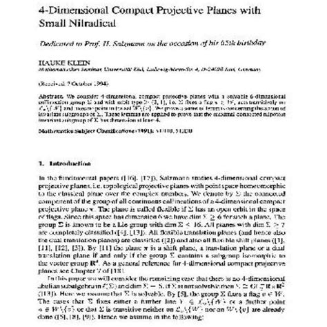 خرید و قیمت دانلود کتاب 4 Dimensional Compact Projective Planes With
