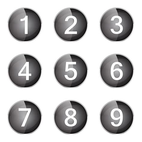 Numbers Counting Button Icon Stock Vector Image By ©rizwanali3d 65535379