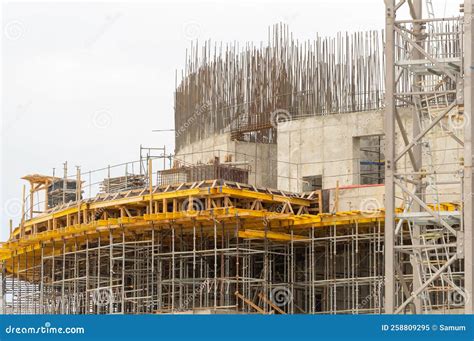 Construction Of Buildings Using Monolithic Technology Stock Image Image Of House Estate