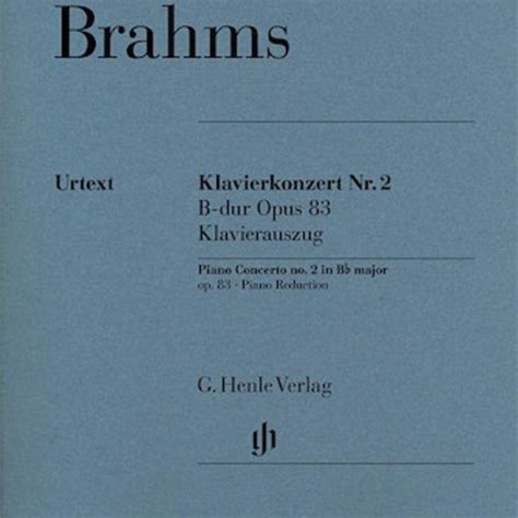 Brahms Piano Concerto No 2 In B Flat Major Op 83 Pianoworks